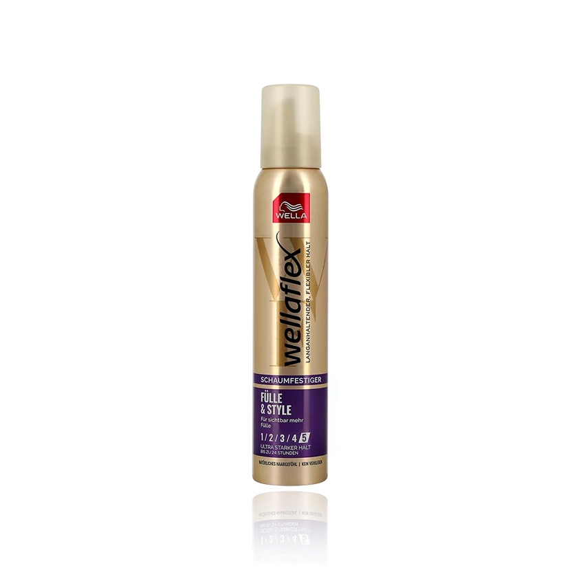 Мусс для волос `WELLA` `WELLAFLEX` Fulle&Style (экстрасильная фиксация ...