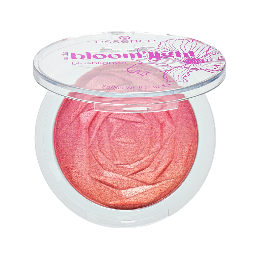 Румяна-хайлайтер `ESSENCE` IN THE BLOOM` LIGHT тон 01 Made of stardust ...